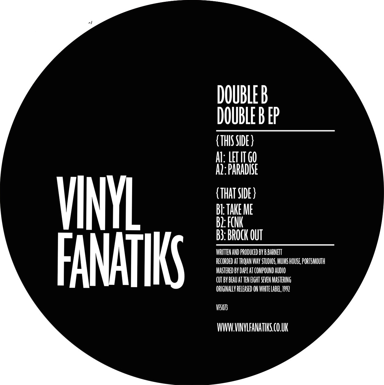 Double B (2-X-Treme) - The Double B EP – VFS073 - BLACK VINYL – Vinyl ...