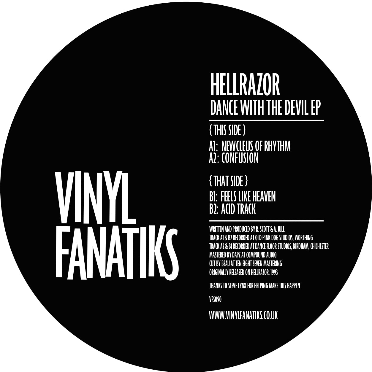Hellrazor 2 - Dance With The Devil EP - VFS090 - BLACK VINYL – Vinyl ...